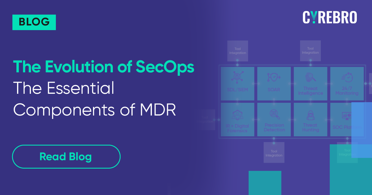 The Evolution of SecOps: The Essential Components of MDR - CYREBRO